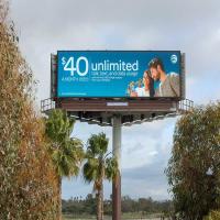 China SMD 3535 Outdoor Billboard LED Display Screen P8 P10 Steel Aluminum Panel 6500 nits for sale