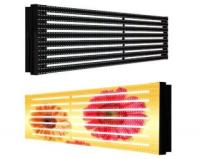 China High Transparency Glass Advertising Led Display Screen Lower Consumption Outdoor Curtain for sale