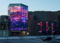 China 5500 Nits Brightness Transparent LED Screens Curtain Advertising LED Panel for sale