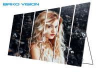 China P2.5 Indoor LED Poster Screen 640x1920mm IP40 Mobile Free Standing Advertising Display for sale