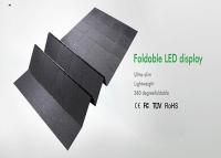 China Convenient Transport and Space Saving Flexible Led Curtain Display with Foldable Modules for sale