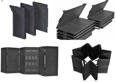 China Convenient Transport and Space Saving Flexible Led Curtain Display with Foldable Modules for sale