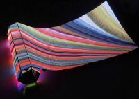 China Convenient Transport and Space Saving Flexible Led Curtain Display with Foldable Modules for sale