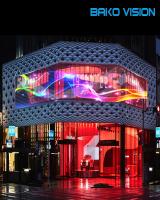 China Outdoor Transparent LED Display SMD1921 140° Viewing Angle 3.75x8mm Pitch 5500 Nits for sale