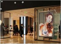 China Space Saving Transparent LED Screen Full Color HD 16 Bit Processing 3.75mm Pitch for sale