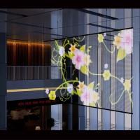 China Space Saving Transparent LED Screen Full Color HD 16 Bit Processing 3.75mm Pitch for sale