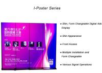 China Movable Indoor Led Poster Display Screen Panels for ads in Shopping centre for sale