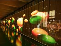 China Physical Pitch 5*8mm 80% Transparency Glass LED Modules Brightness 5500 Nits for sale