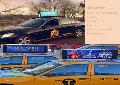 China Taxi Top LED Display Screen Single Double Sided 3G 4G WIFI GPS Sign Aluminum 960x320mm IP65 for sale
