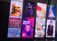 China Special P2.5 Led Poster Screen 1000 Nits Super Thin Easy To Move With Wheel for sale