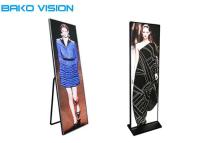 China Nationstar Led Poster Panel , P2.5 P3 Video Advertising Display With Foldable Stand for sale
