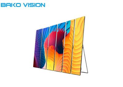 China Nationstar Led Poster Panel , P2.5 P3 Video Advertising Display With Foldable Stand for sale