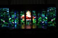 China P4.81 Indoor Rental LED Display Flexible Screen Curved 43264/㎡ Pixel Dimension for sale