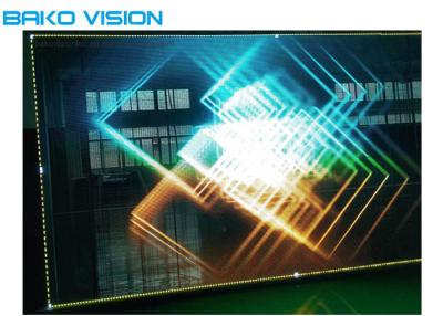 China P3.9-7.8 Full Color Indoor Transparent LED Screen 5500 Nits 160 Degree Viewing Angle for sale