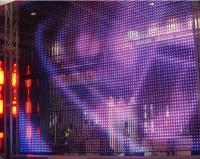 China RGB Glass Wall LED Curtain Display High Transparency IP67 160 Degree 1R1G1B 5000 Nits for sale