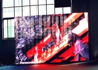 China RGB Glass Wall LED Curtain Display High Transparency IP67 160 Degree 1R1G1B 5000 Nits for sale