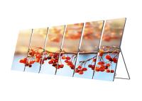 China P2.5 Indoor Portable Digital Poster LED Display 1902x572mm Front Service Mirror Screen for sale