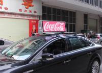 China IP65 Outdoor Mobile LED Screen Taxi Top Advertising Sign 5500 nits Brightness 5mm Pitch for sale