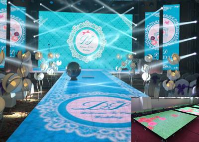 China P3.91 Interactive Dance Floor LED Screen 500x500mm Touch Modules SMD Ground Projection for sale
