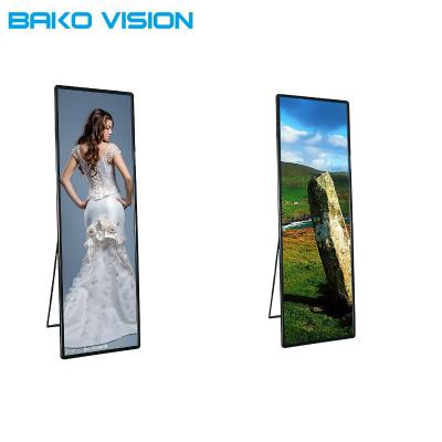 China P2.5 Aluminum LED Poster Screen 570x1890mm Ultralight High Definition for Advertising for sale