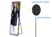 China 2880Hz Mobile LED Screen Display Slim Movable Billboard For Store Advertising for sale