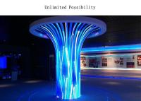 China Curved Indoor Soft Led Screen Slim Modules 10W 1920Hz With Low Power Consumption for sale