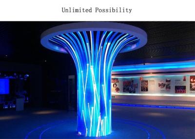 China Curved Indoor Soft Led Screen Slim Modules 10W 1920Hz With Low Power Consumption for sale