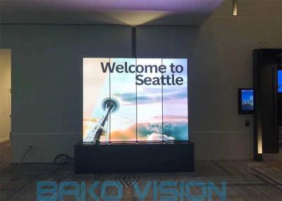 China IP40 Indoor LED Poster Display Movable Sign Board 2880Hz 32mm Slim for Shopping Mall for sale