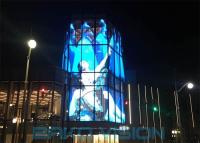China Advertising Indoor Fixed Transparent Led Wall , See Through Led Screen 5500 Nits for sale