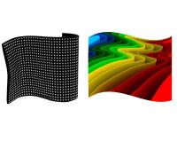 China SMD2121 Flexible LED Display Video Soft Module Indoor Screen High Brightness for sale