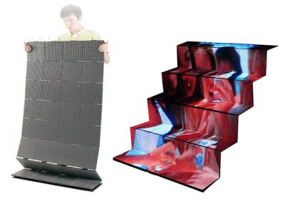 China Foldable Modules Flexible Led Curtain Display Hanging Indoor Full Color For Entertainment for sale