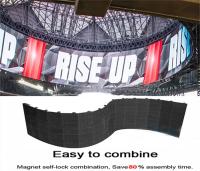 China Foldable Modules Flexible Led Curtain Display Hanging Indoor Full Color For Entertainment for sale