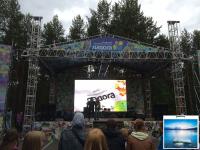 China P3.91 Outdoor Stage Rental LED Display 500x1000mm Cabinet 6000nits Brightness for sale
