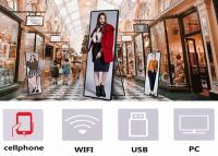 China P2.5 Portable Indoor LED Poster Ultra Thin 35mm Aluminum Panel 32kg for Advertising for sale