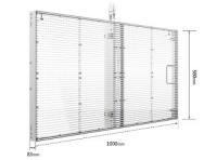 China P7.5-8mm Indoor Transparent LED Screen Full Color 16 Bit 670W/m2 Fixed Rear Servicing for sale