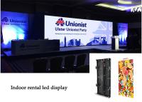 China HD P3.91 SMD2121 Indoor Rental LED Display 500x1000mm Panels 1920Hz Refresh for sale