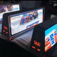 China P5mm Outdoor LED Display Taxi Billboard Digital Moving Full Color Light Weight 960x320mm for sale