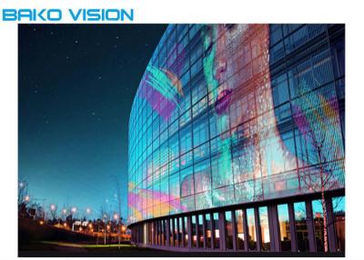 China High Transparency P16 Indoor See Through Led Screens 5500 Nits Brightness SMD for sale
