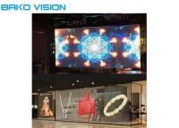 China HD Indoor SMD P10 Transparent Glass LED Display 5500nits Brightness Aluminum Panel for sale