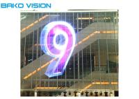 China HD Indoor SMD P10 Transparent Glass LED Display 5500nits Brightness Aluminum Panel for sale