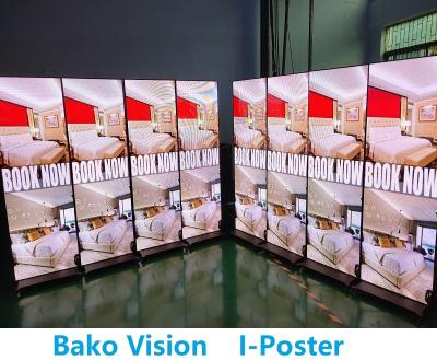 China Indoor LED Poster P2.5 Ultra Slim 28kg Lightweight Display 160 Degree Viewing Angle for sale