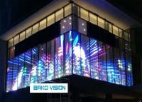 China Transparent Glass LED Display 16mm Pitch 5500 Nits Outdoor Advertising Clear Video Wall for Shopping Mall for sale