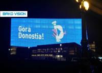 China Transparent Glass LED Display 16mm Pitch 5500 Nits Outdoor Advertising Clear Video Wall for Shopping Mall for sale