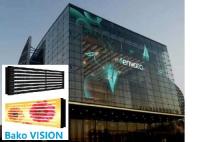 China 6500 Nits Transparent LED Screen IP67 Waterproof 107W Low Power Consumption for sale