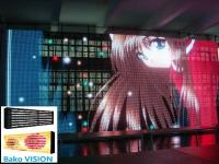 China 6500 Nits Transparent LED Screen IP67 Waterproof 107W Low Power Consumption for sale
