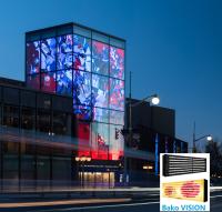 China Outdoor IP67 Waterproof Transparent Glass LED Display P25 6500 Nits 3840Hz for sale