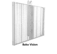 China Hidden Cable Transparent LED Screen P3.75-6.67 Laminated Safety Glass Wide Viewing Angle 11kg/m2 for sale