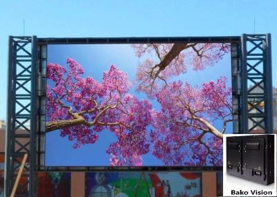 China Waterproof IP65 Outdoor LED Display P8 P10 Front Service Steel Frame 6500nits for sale