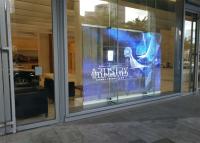 China High Brightness 5500 Nits See Through Transparent LED Screen Store Video Wall 80% Transparency for sale