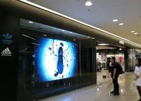 China High Brightness 5500 Nits See Through Transparent LED Screen Store Video Wall 80% Transparency for sale